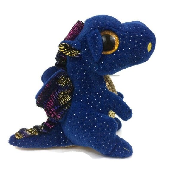 Ty | Toys | Ty Beanie Boos Saffire Blue Speckled Dragon Small Plush ...